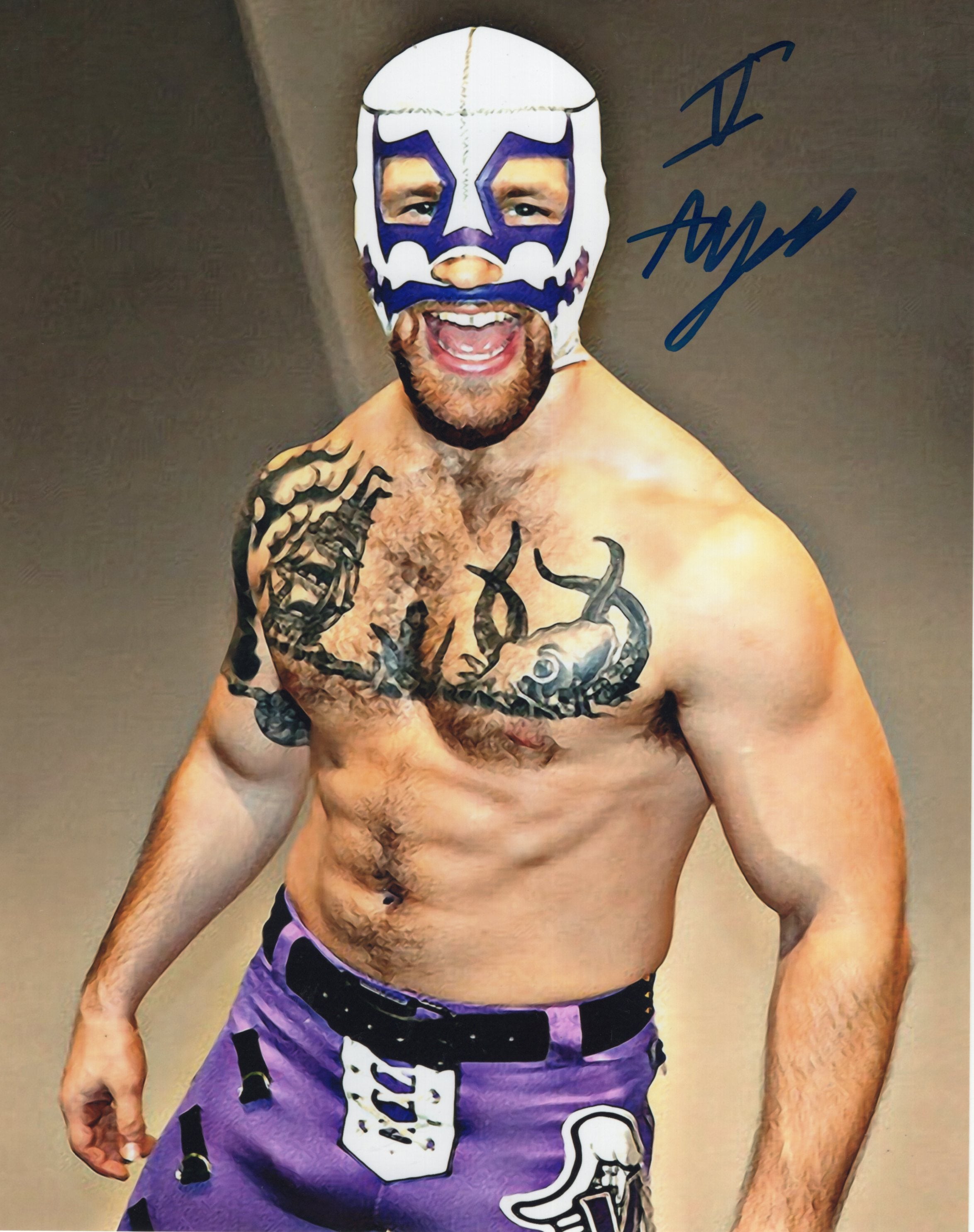 Alan Angels 8x10 photo signed auto autographed Dark order AEW ...